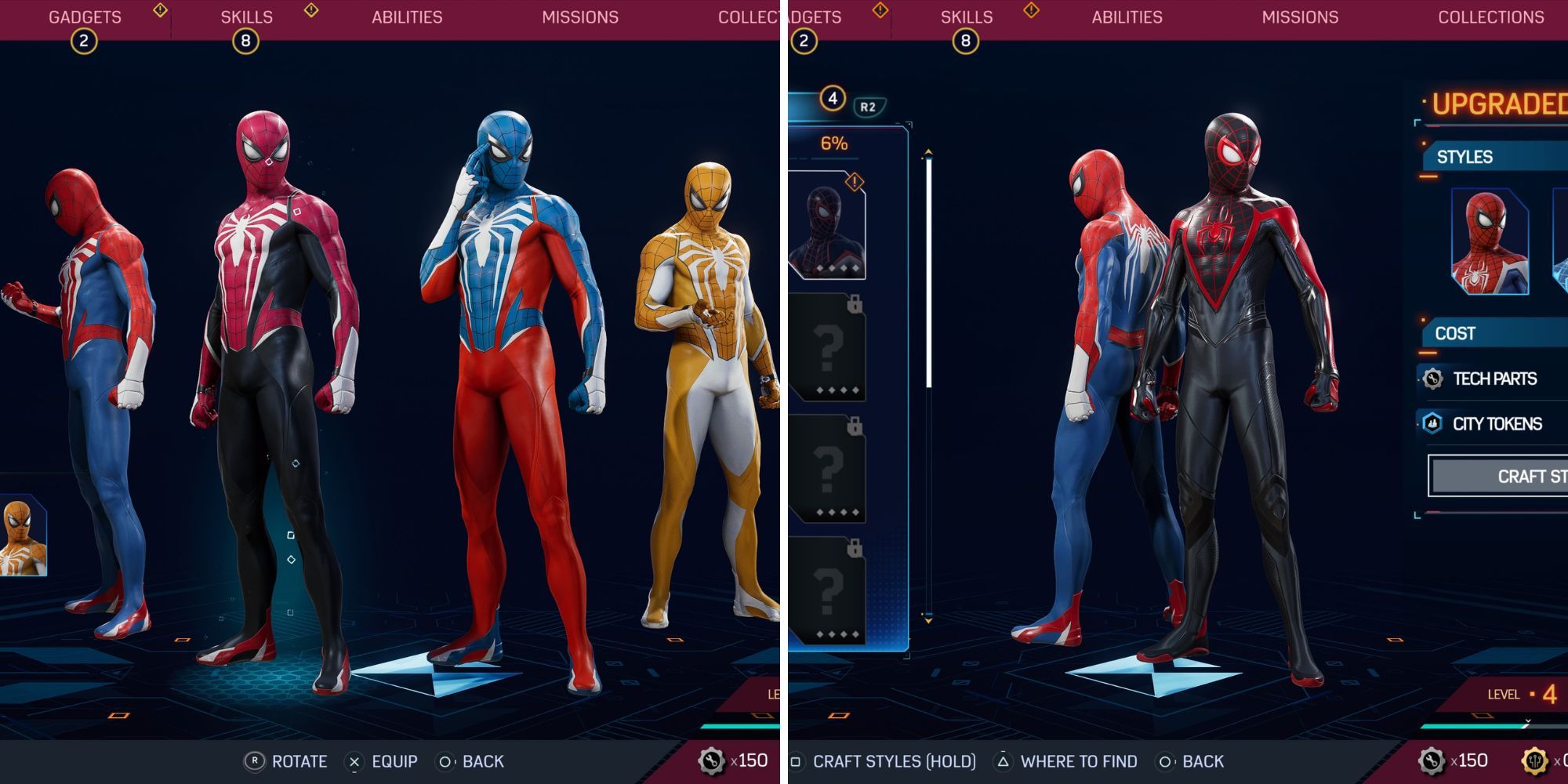 Spider-Man 2: How To Change Suits