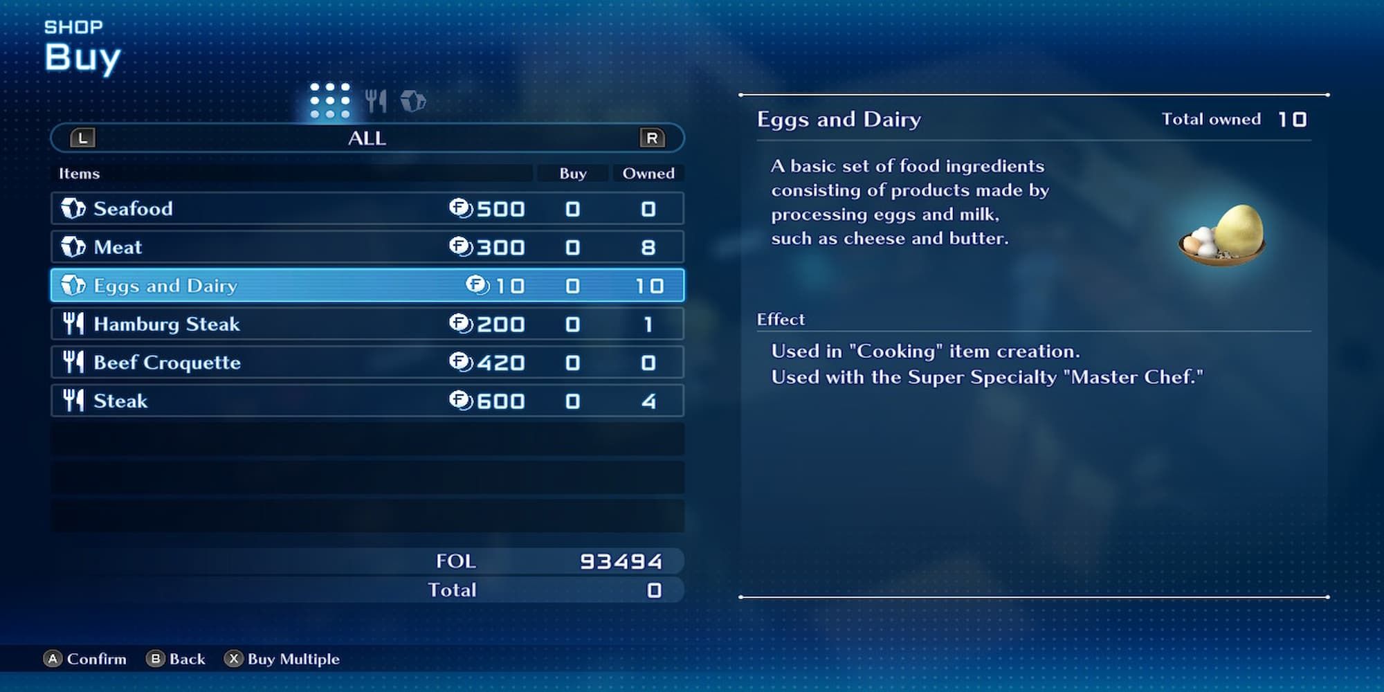 Star Ocean The Second Story R: Cooking Guide