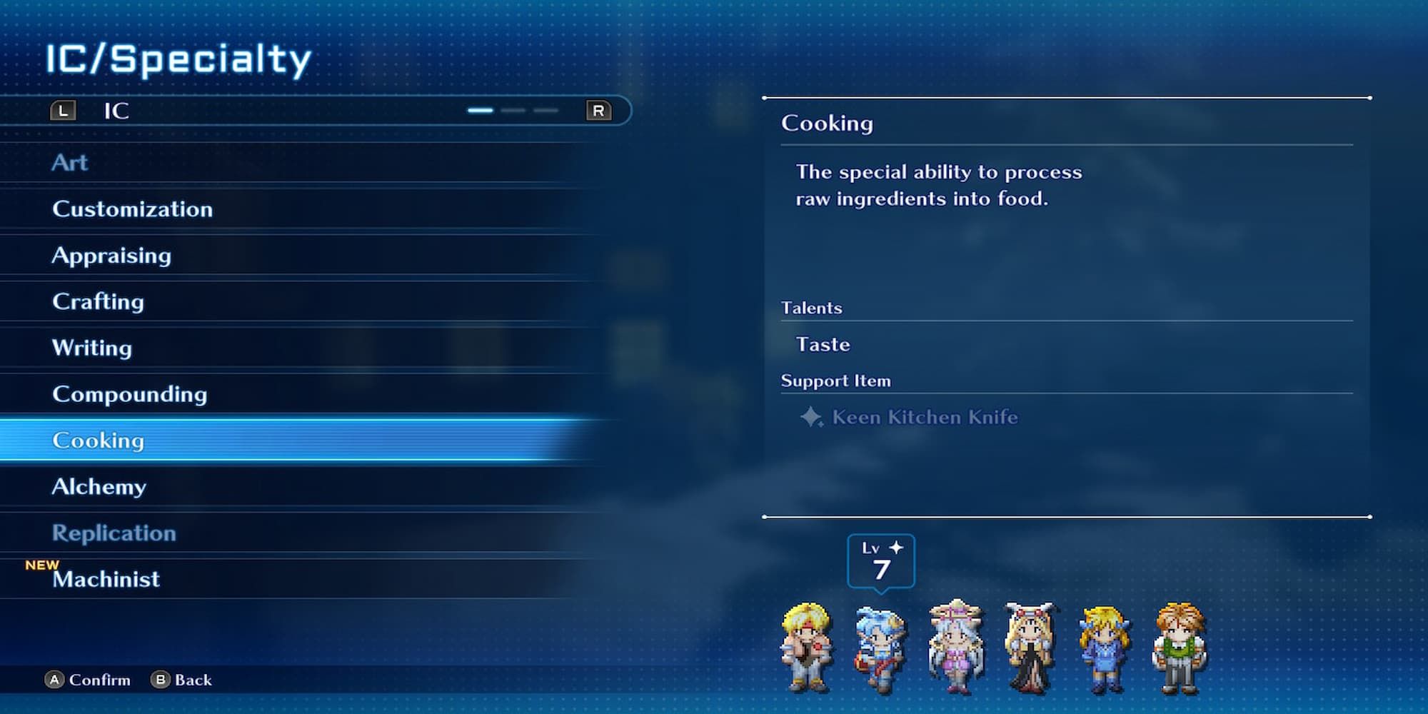 Star Ocean The Second Story R: Cooking Guide