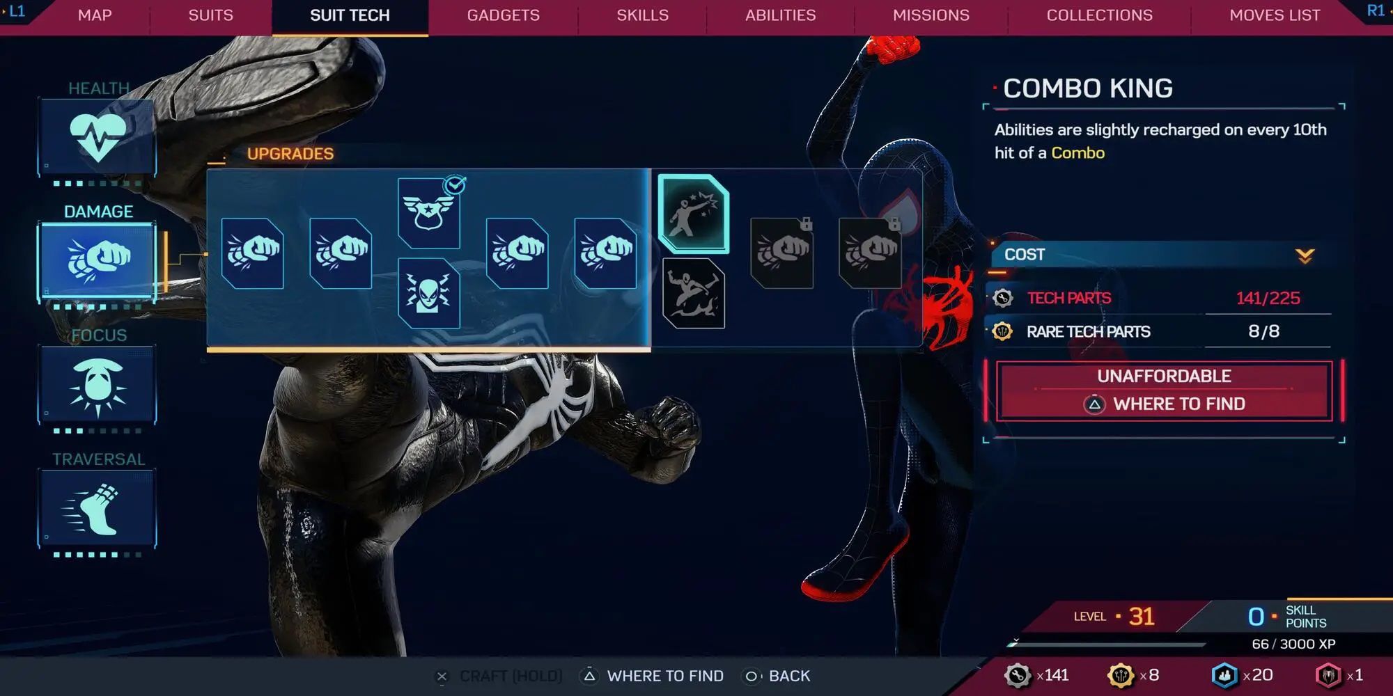 Spider-Man 2: 10 Best Early Suit Tech Upgrades