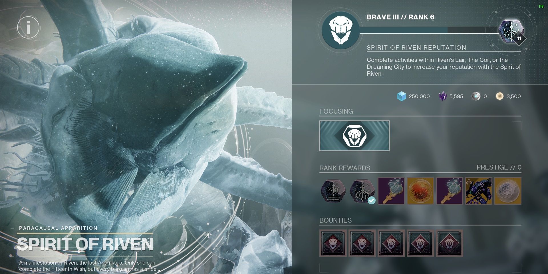 Destiny 2 Season Of The Wish: How To Earn Spirit Of Riven Reputation