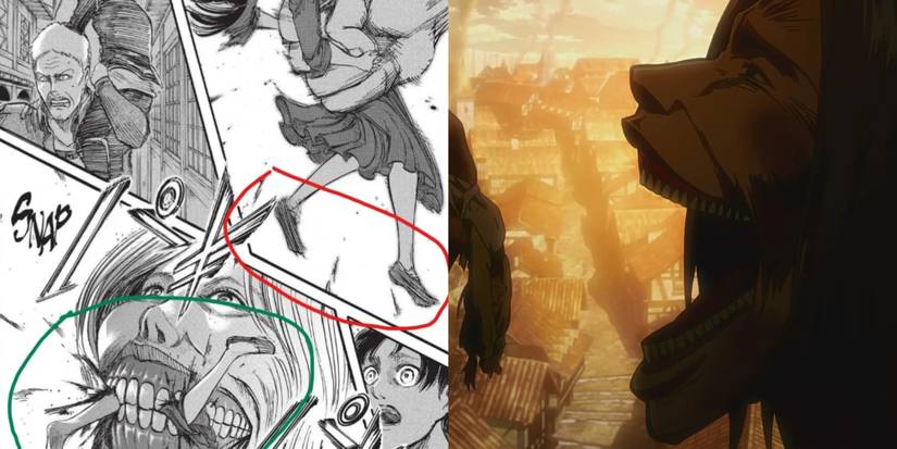 10 Biggest Changes Between Attack On Titan's Anime & Manga