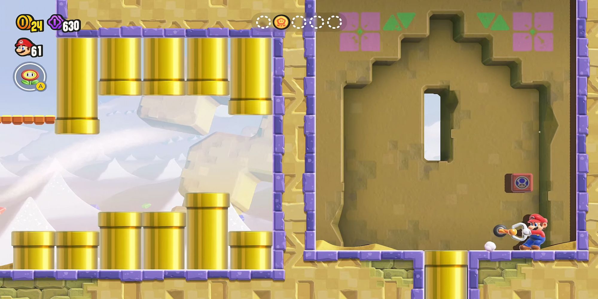 Super Mario Bros. Wonder: Pipe Park - All Wonder Token Locations