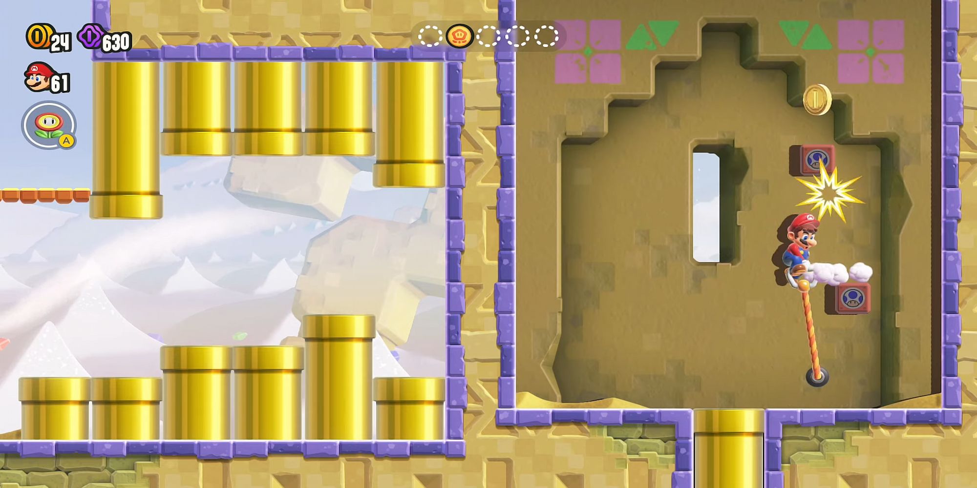 Super Mario Bros. Wonder: Pipe Park - All Wonder Token Locations