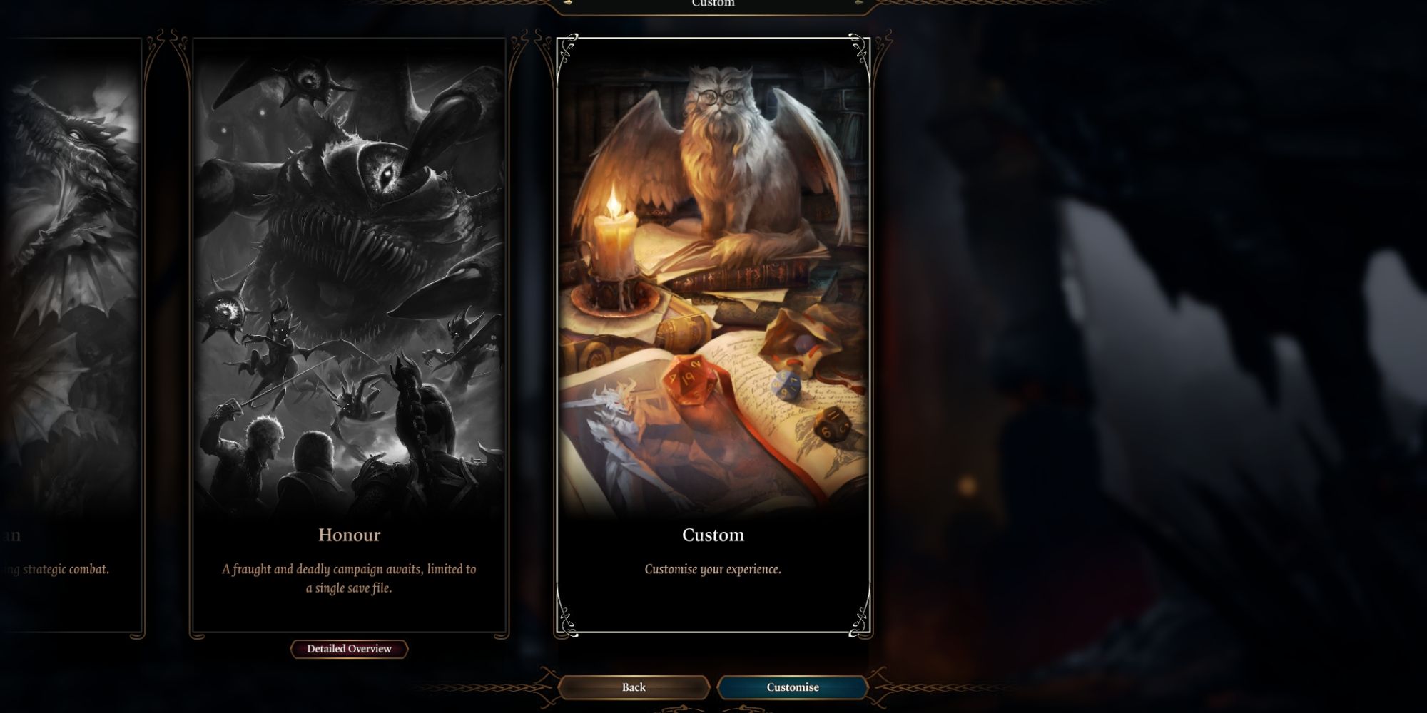 Baldur’s Gate 3: All Custom Mode Settings