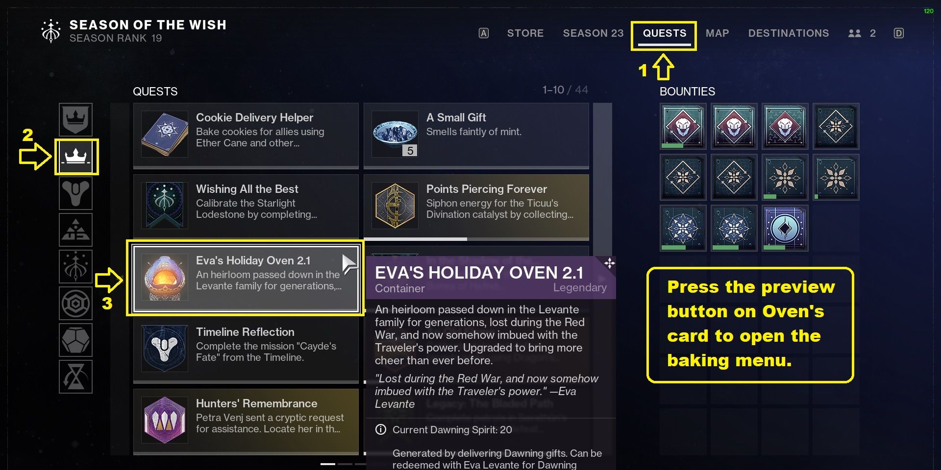 Destiny 2 The Dawning: How To Bake A Gift/Cookie