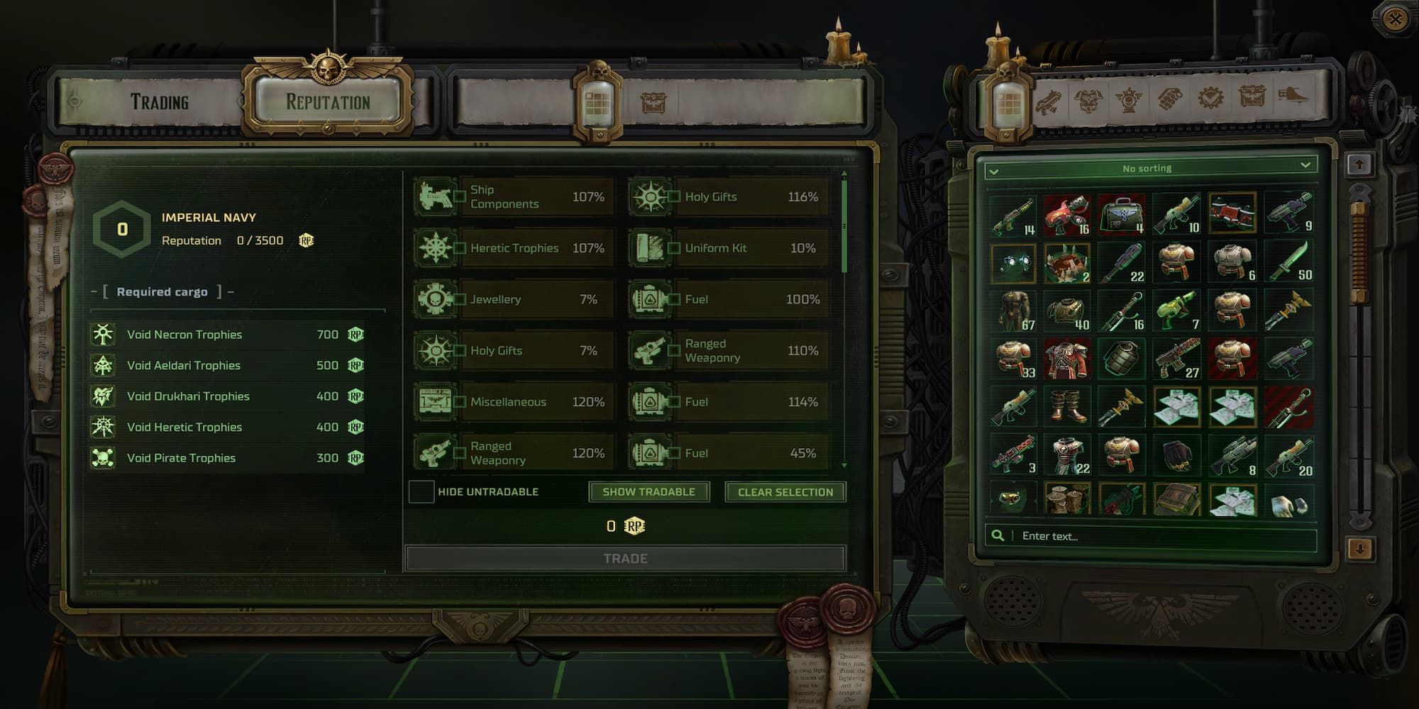 Warhammer 40K: Rogue Trader - What To Do With Cargo