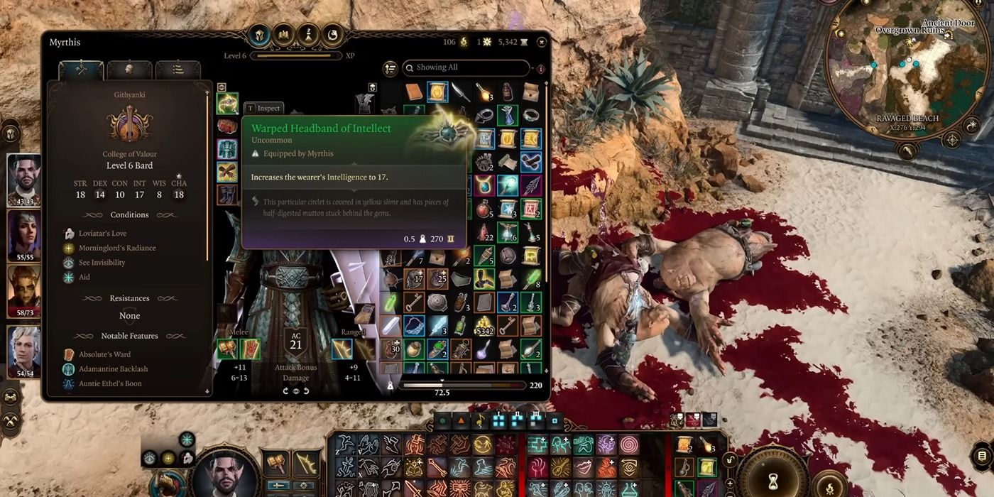 Baldur's Gate 3: How To Get The Warped Headband Of Intellect