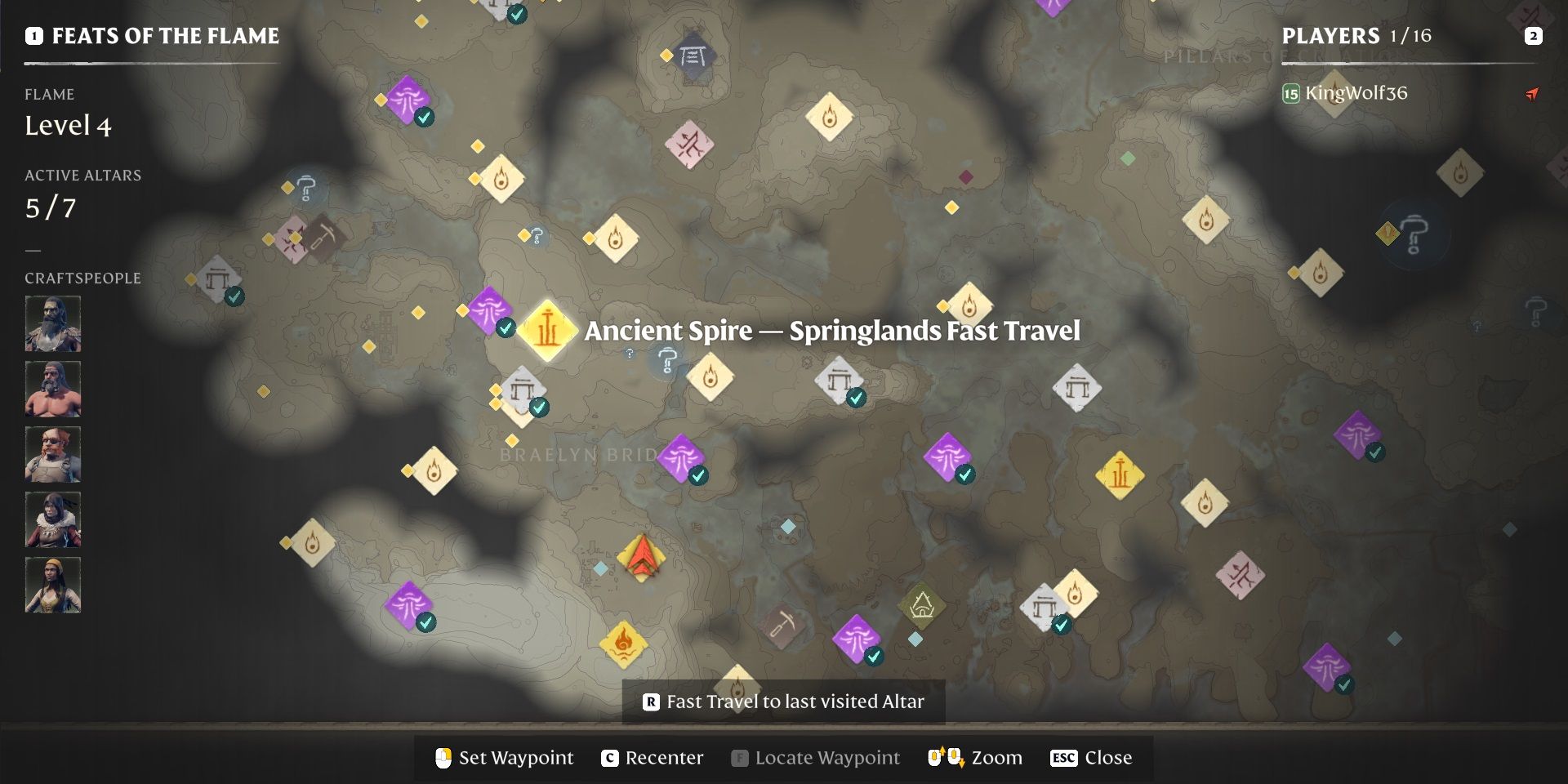 Enshrouded: All Fast Travel Point Locations