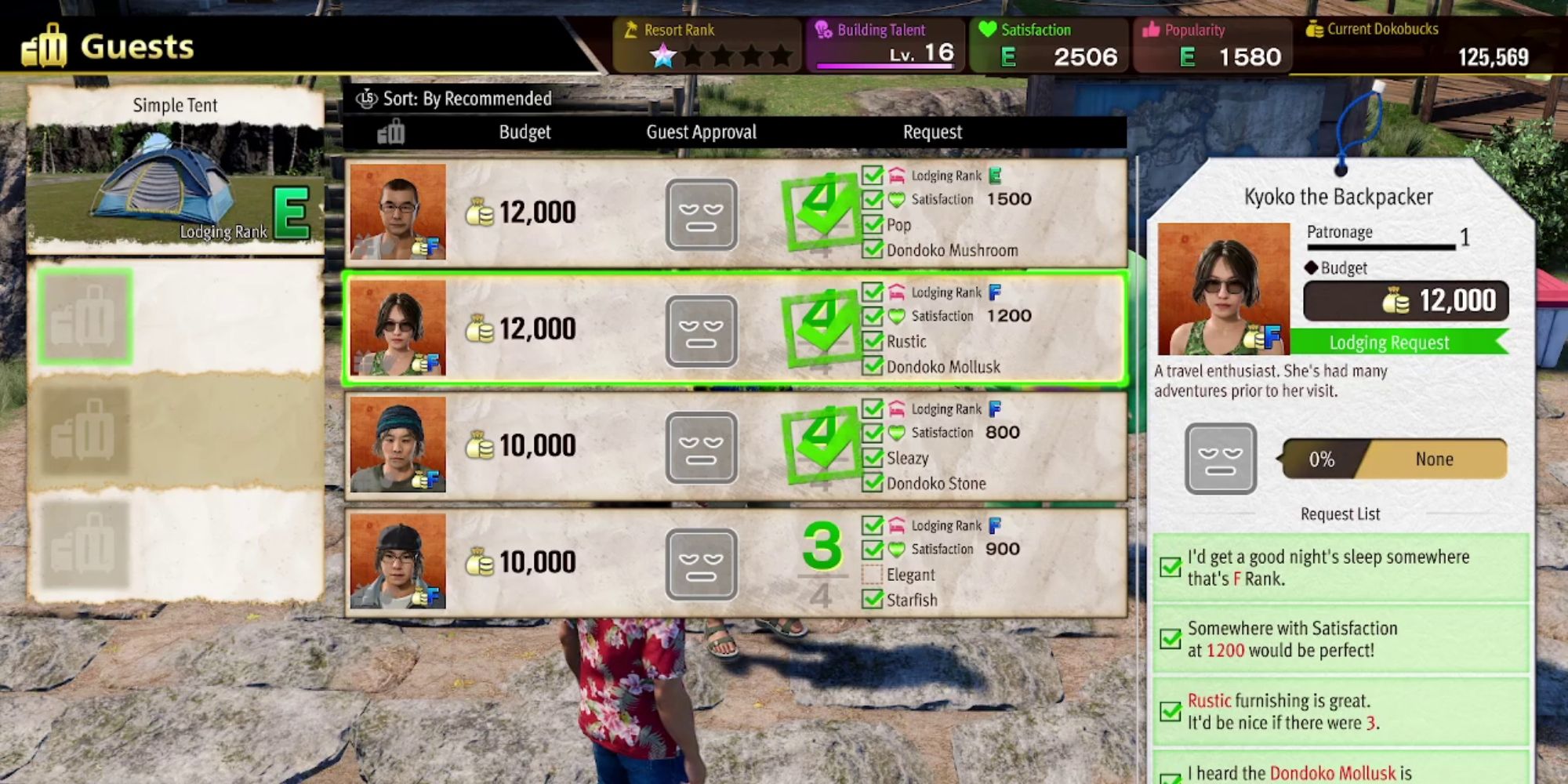 Like A Dragon: Infinite Wealth - How To Max Out Guest Approval