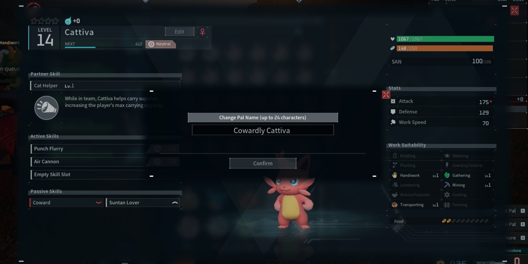 Palworld: How To Nickname Pals