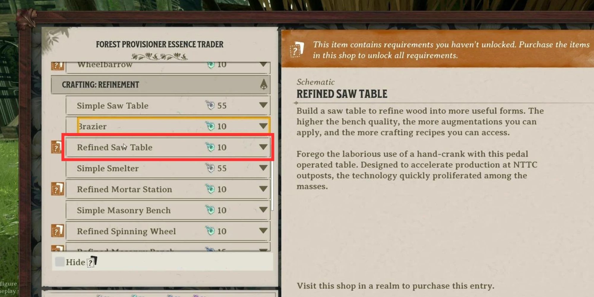 Nightingale: How To Get Carved Wood
