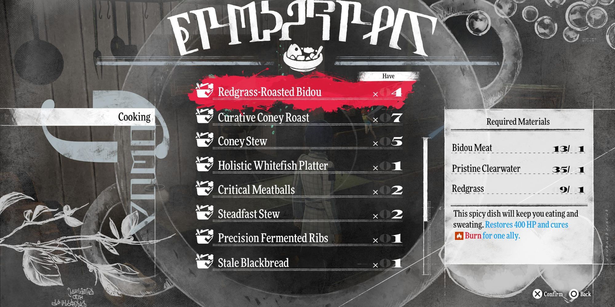 How to Cook all Recipes in Metaphor: ReFantazio