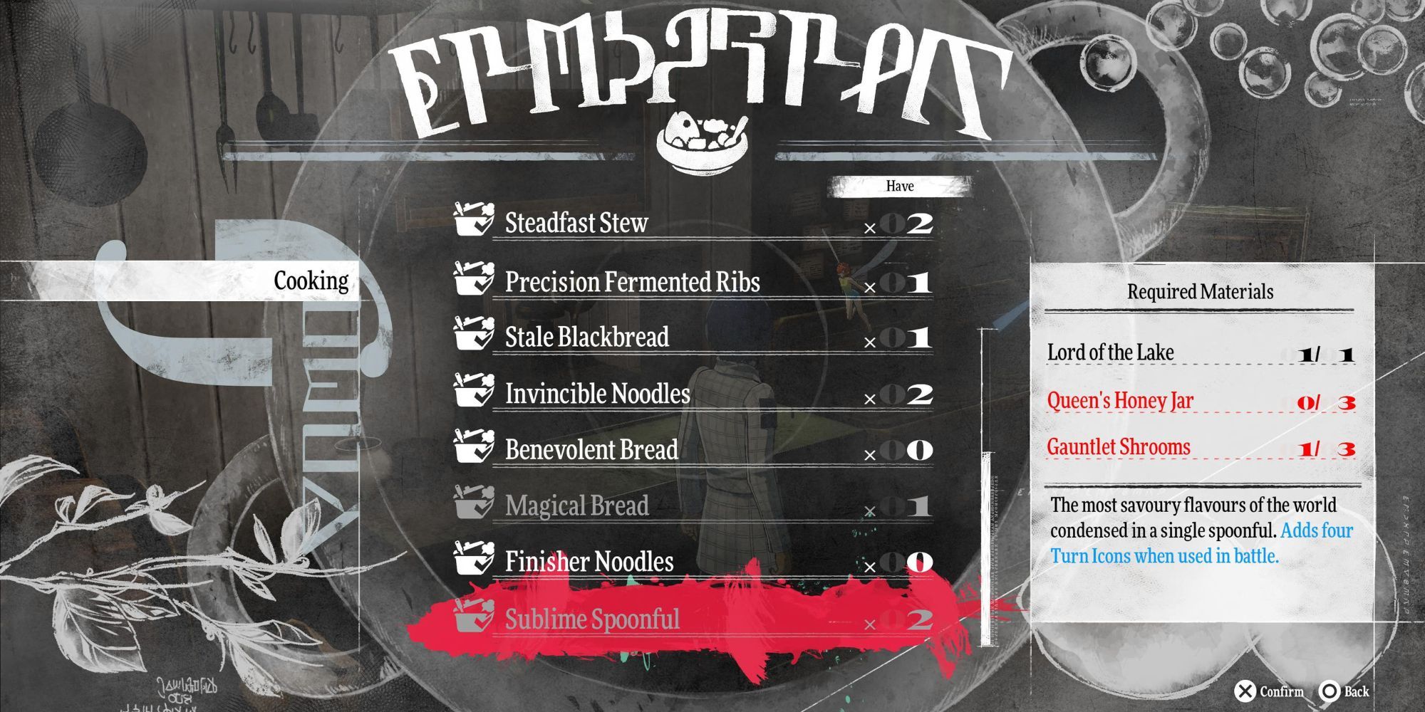 How to Cook all Recipes in Metaphor: ReFantazio