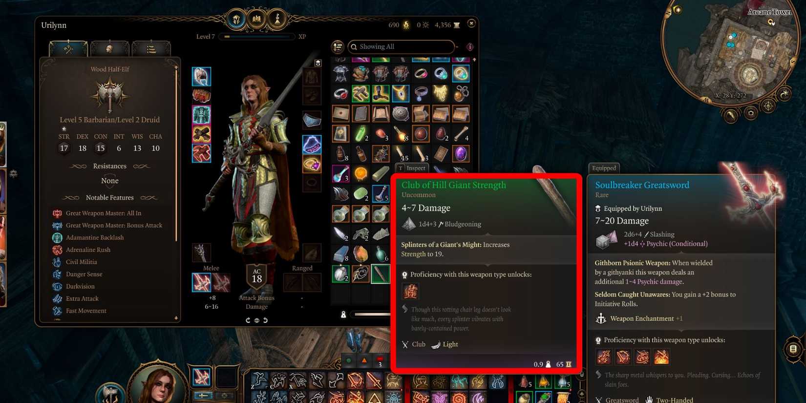 Baldur's Gate 3: How To Get The Club Of Hill Giant Strength